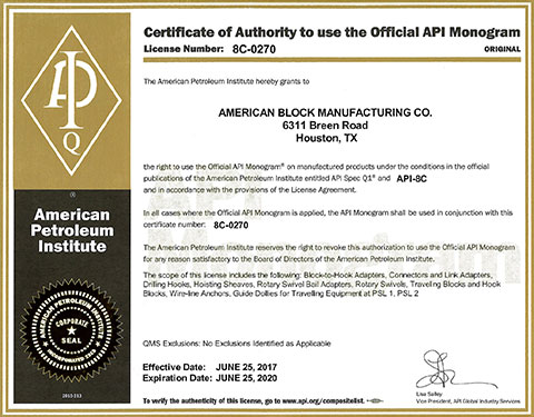 HSE/Quality | American Block